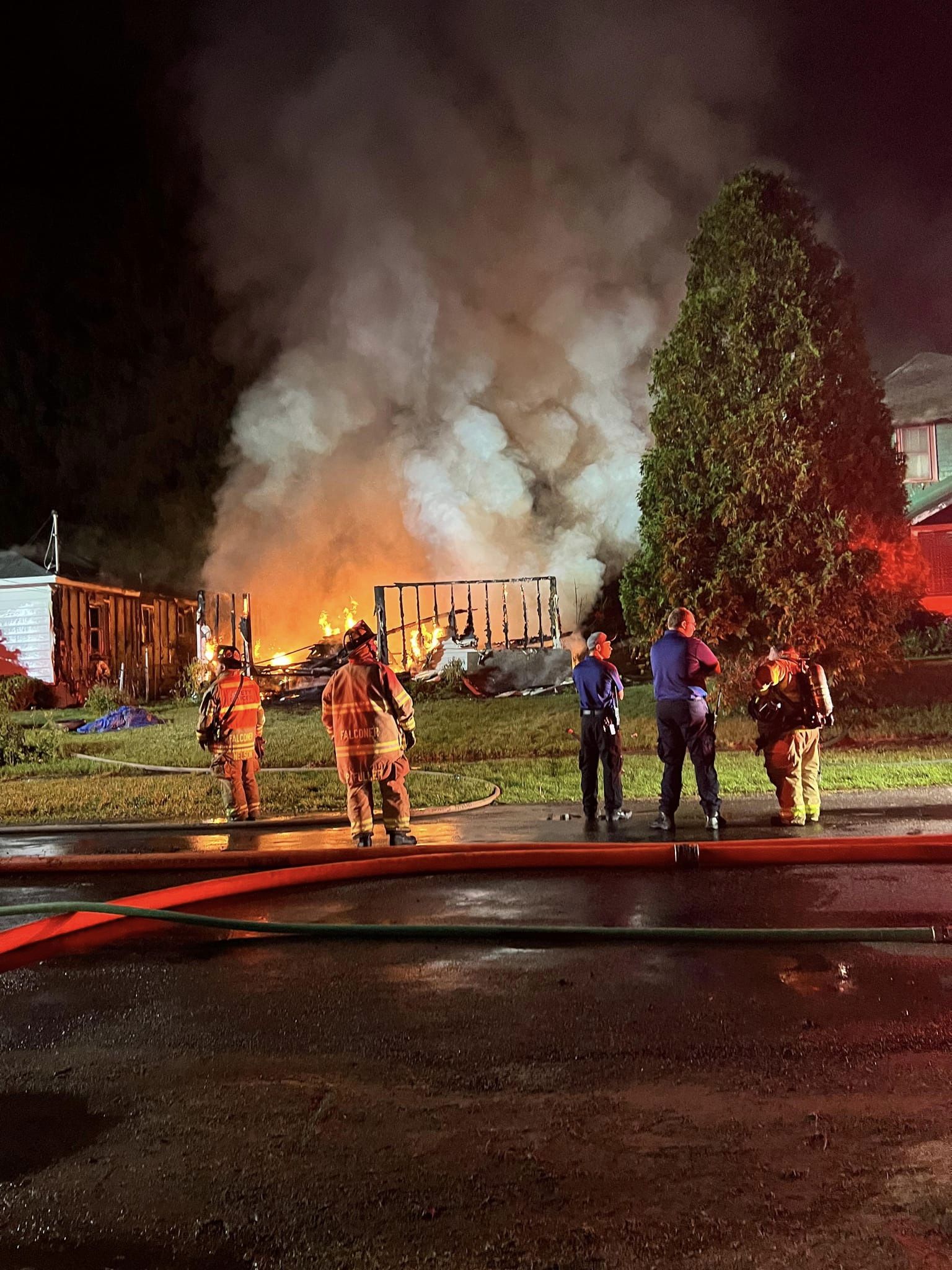 Home Destroyed In Falconer Garage Blaze | News, Sports, Jobs - Post Journal